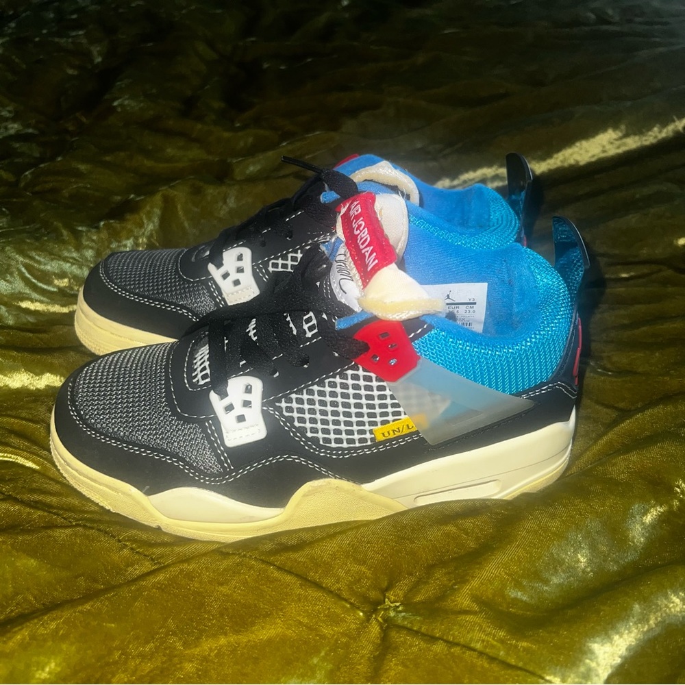 Union La X Air Jordan 4 Retro 'Off Noir - Gem